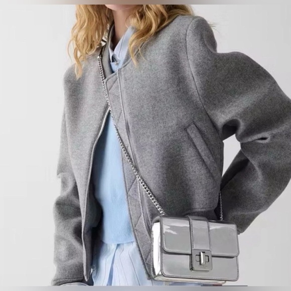 kate spade | Bags | Kate Spade Phoebe Mirrored Metallic Silver Turnlock ...